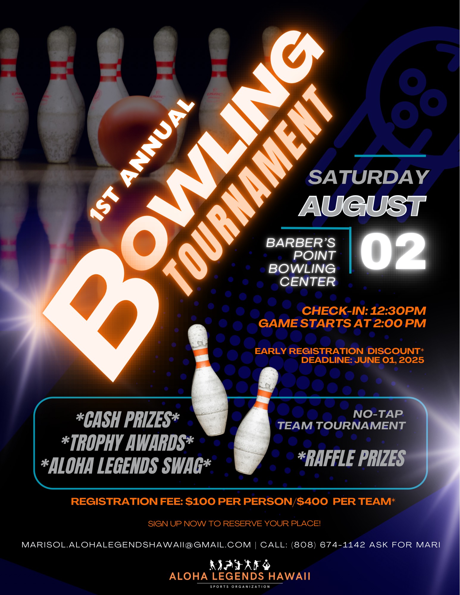 1st Annual Aloha Legends Bowling Tournament (Day 1) - Aloha Legends